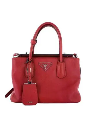 Prada Prada Saffiano Leather Mini Satchel Red