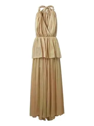 THE GARMENT Prince Tiered Linen Maxi Dress - Neutrals
