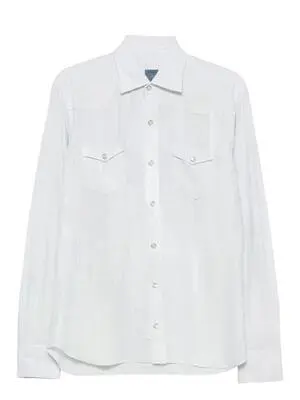BARBA NAPOLI Striped Shirt - Green
