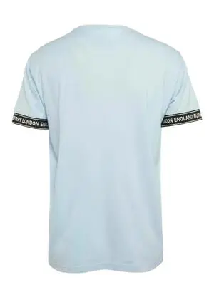 Burberry Logo-tape Loose-fit T-shirt - Blue