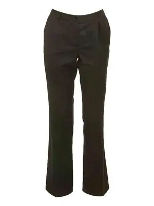 Dolce & Gabbana Pinstripe Tailored Trousers - Black