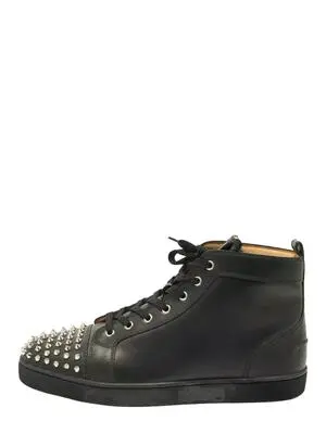CHRISTIAN LOUBOUTIN Louis Spikes High Top Sneakers - Black