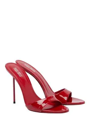 Paris Texas Lidia Patent Leather Mules Red