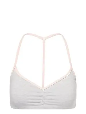 Bo+tee Marl Longing V-neck Sports Bra - Greymarl