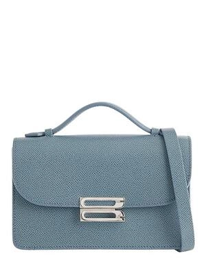 Victoria Beckham Dorian Small Leather Cross-body Bag - Agave Blue