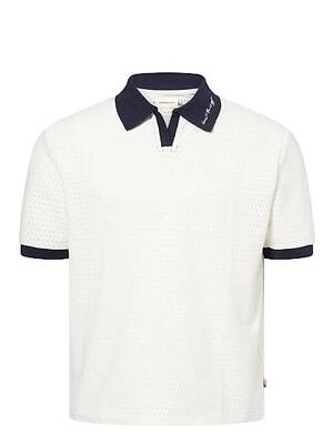 HONOR THE GIFT Colour-block Knitted Polo Top L