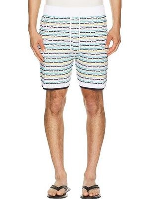 Casablanca Knit Tuck Stitch Shorts - Multi
