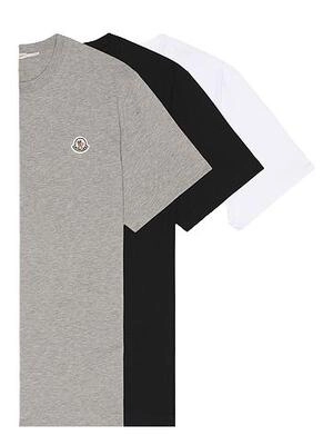 Moncler Short Sleeve Tee 3 Pack - Multi