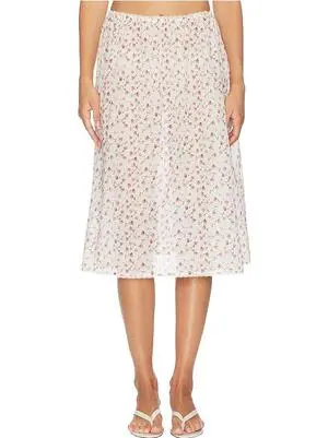 Posse Charlotte Skirt In Floral Print - Multi