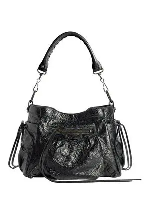 Balenciaga Lambskin Le City Shoulder Bag - Black