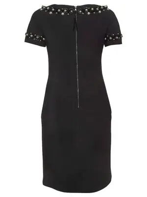 Dolce & Gabbana Embellished Wool Dress - Black