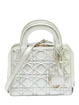 Dior Cannage Tote Bag - Silver