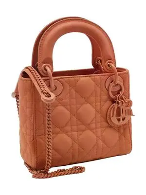 Dior Christian Dior Mini Lady Dior Tote Bag Orange