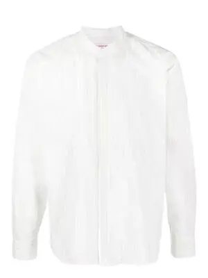 Orlebar Brown Collarless Button-front Shirt - White
