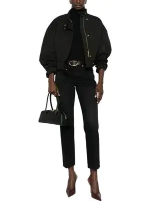 Victoria Beckham Logo-patch Jeans - Black