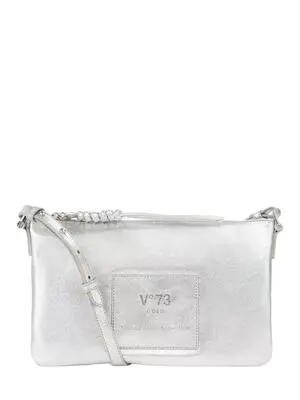 V°73 Top-zip Shoulder Bag - Silver