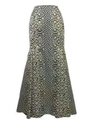 CAROLINA HERRERA Carolina Herrera Vintage Jacquard Maxi Skirt