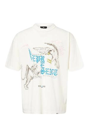 REPRESENT Enemy Graphic-print Cotton T-shirt - Flat White