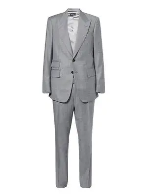TOM FORD Shelton Single-breasted Wool Suit - Light Grey