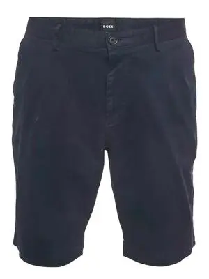 BOSS Belt Loops Button Fly Shorts - Blue