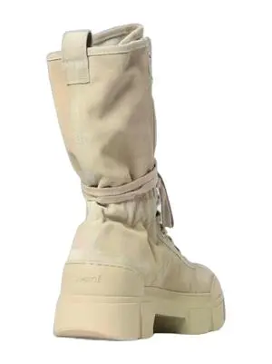 VIC MATIE Suede Lace-up Boots - Neutrals