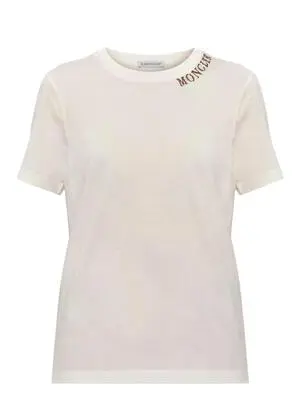 MONCLER Moncler Logo Embroidered Cotton T-Shirt