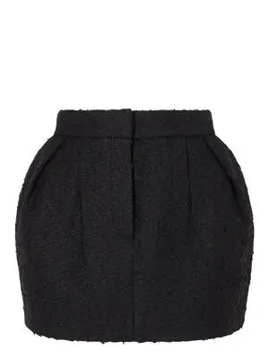 Magda Butrym Bouclé Mini Skirt - Black