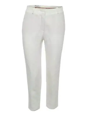 Loro Piana Belt-loop Trousers - White
