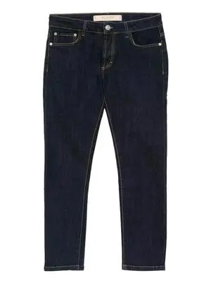 YES LONDON Logo Plaque Slim-fit Jeans - Blue
