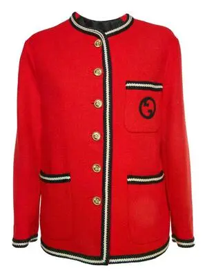 Gucci Braided Trim Jacket - Red