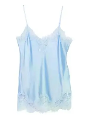 MANSPHIL V-neck Lace-trim Camisole - Blue