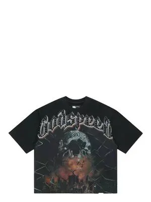 GODSPEED Graphic-print Boxy T-shirt - Black