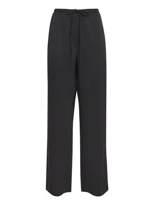 Camilla And Marc Satin Drawstring Trousers - Black
