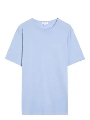 Sunspel Cotton T-shirt - Light Blue