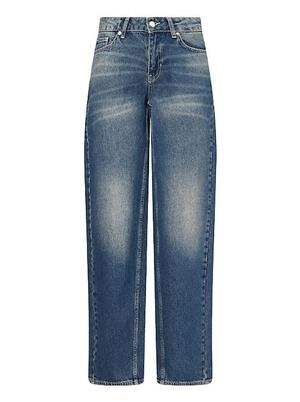 PEACHY DEN Barrel-leg Denim Jeans - Fade