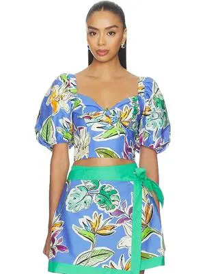 Yumi Kim Clara Printed Puff Sleeve Top - Multi