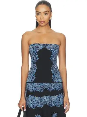 Ulla Johnson Madelie Strapless Knit Jacquard Top - Multi