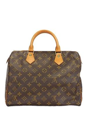 FWRD RENEW Louis Vuitton Monogram Speedy 30 Handbag - Brown
