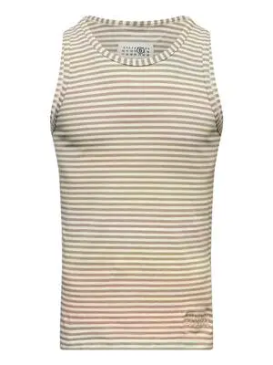 MAISON MARGIELA Striped Top - Neutrals