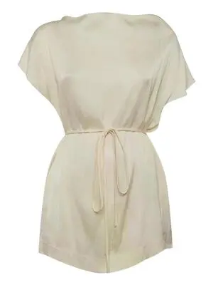 Bondi Born Ardea Split-shoulder Top - Neutrals