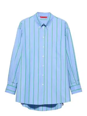 Max & Co. Striped Cotton Shirt - Blue