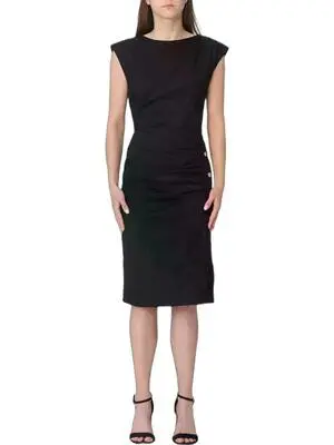 Pinko PINKO Alissa Ruched Midi Dress Black