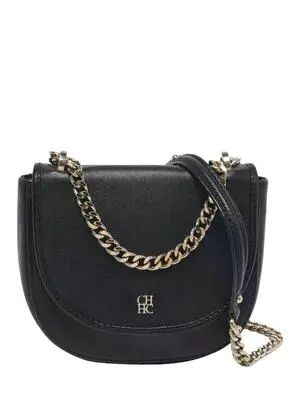 Carolina Herrera Leather Crossbody Bag - Black