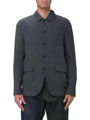 Emporio Armani Check-pattern Single-breasted Blazer - Grey