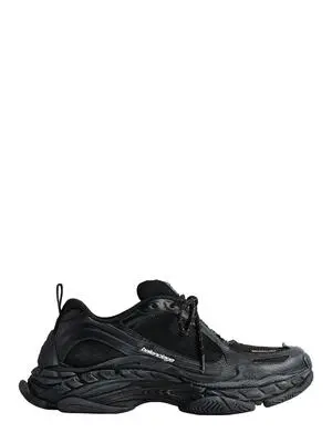 Balenciaga Triple S.2 Distressed Sneakers - Black