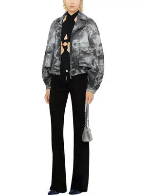 Dsquared2 Camouflage Denim Jacket - Black