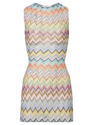 Missoni Zigzag Lame Mini Dress - Multicoloured