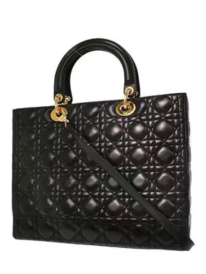 Dior Lady Tote Bag - Black