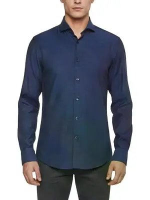 BOSS Slim-fit Button-up Shirt - Blue