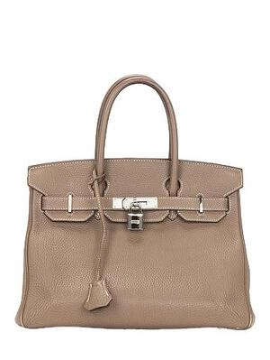 Hermès Togo Birkin 30 Handbag - Etoupe